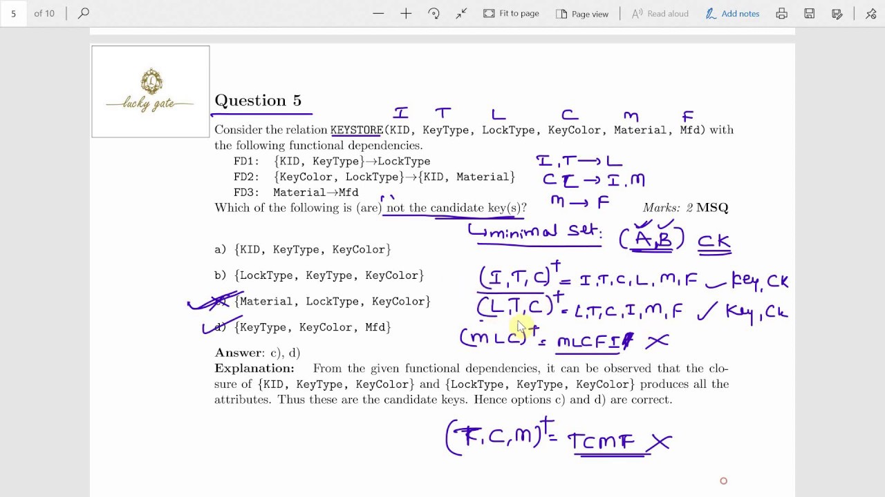 7 Nptel Dbms Week4 Feb 2020 Assignment Questions And Their Detailed