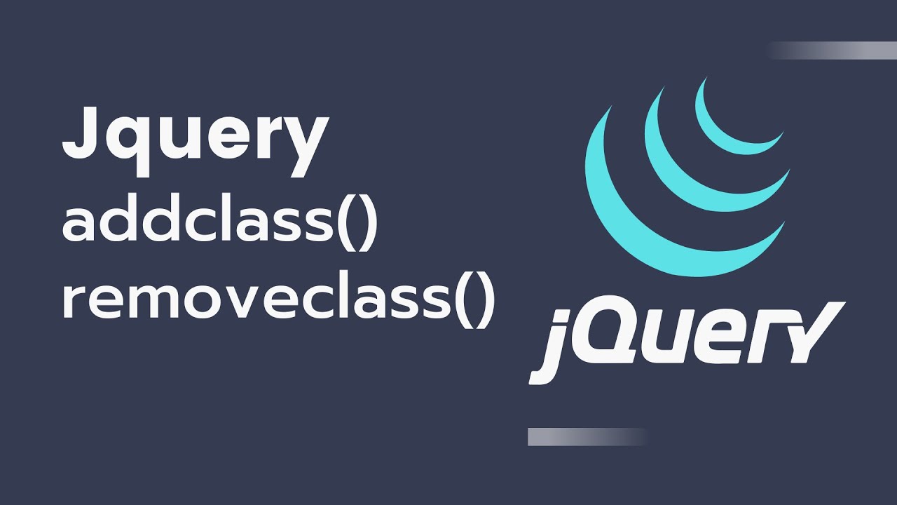 Jquery Addclass Removeclass How To Use Add Class Remove Class