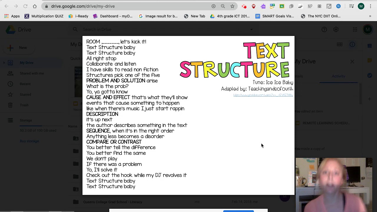 Text Structure Baby Youtube