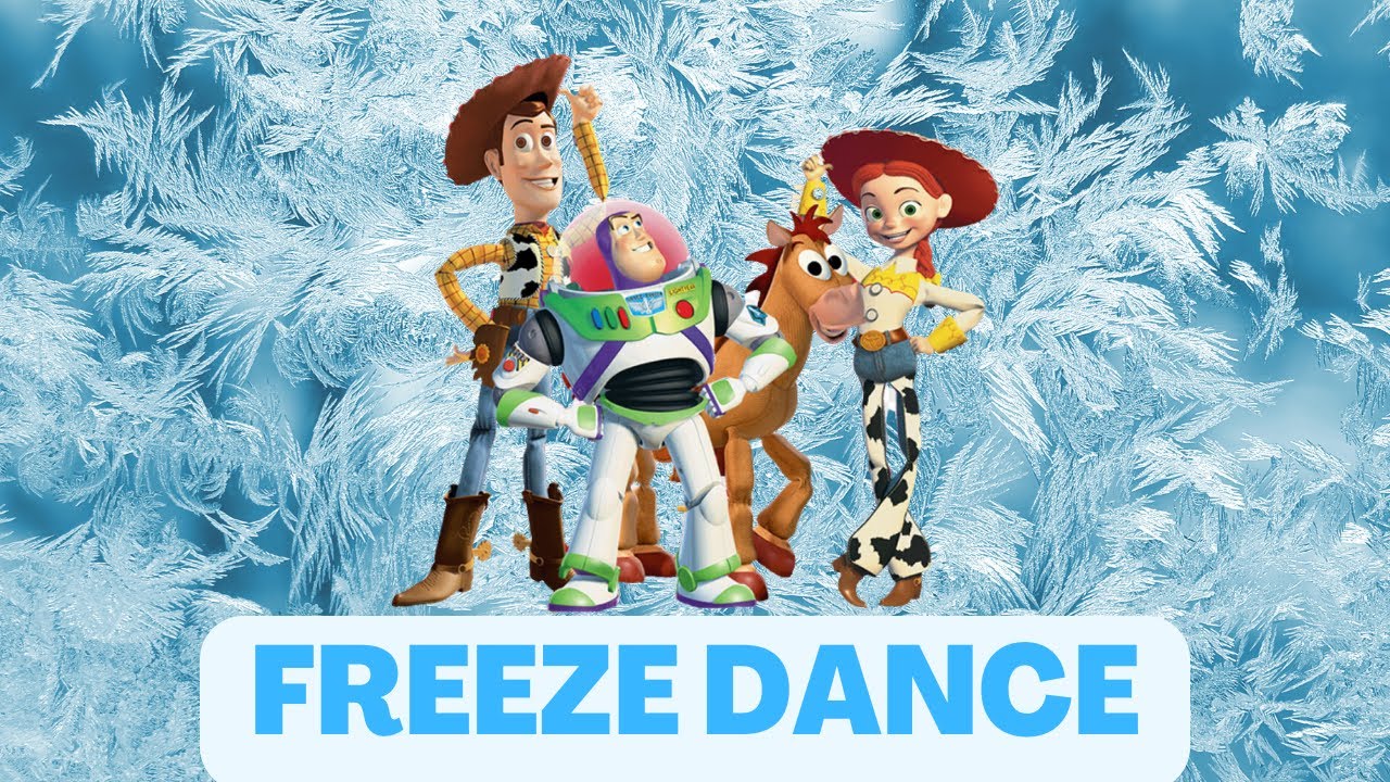 Toy Story Freeze Dance Yoga Exercise For Kids Brain Break Youtube