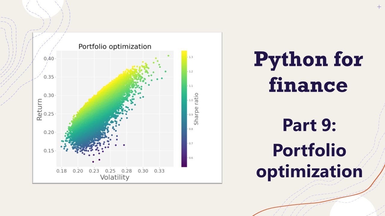Portfolio Optimization Python For Finance Part 9 Youtube