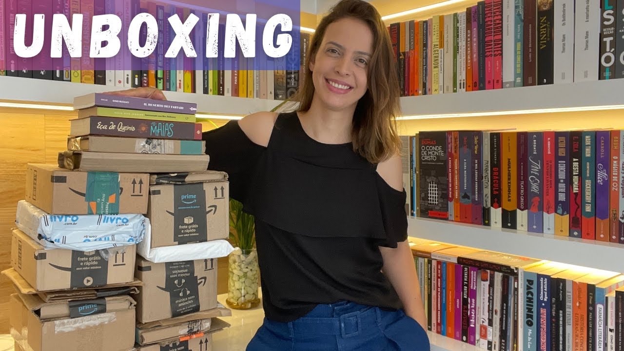 Unboxing Livros Youtube