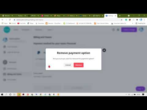 How To Remove Payment Method In Canva Dashboard Youtube