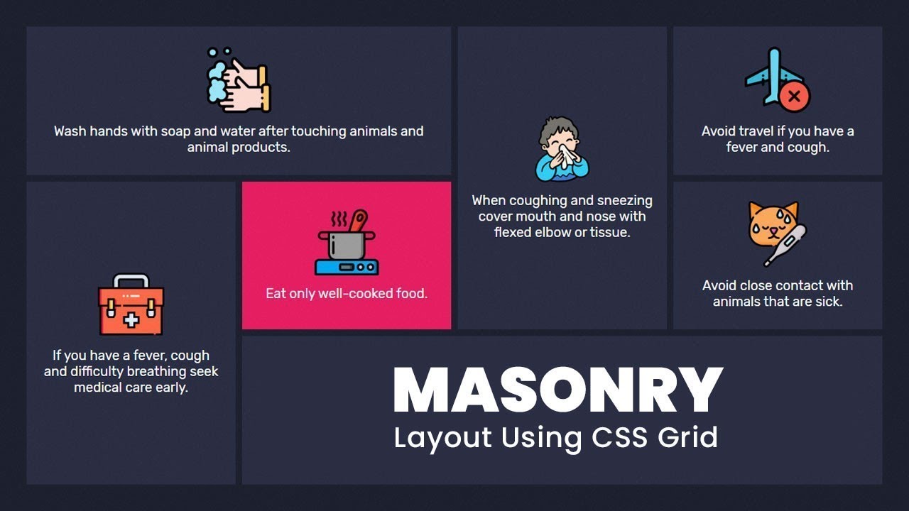 Responsive Masonry Layouts Using Css Grid Css3 Grid Youtube
