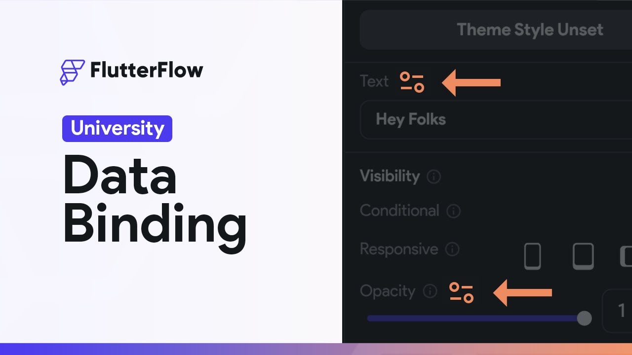Data Binding Set From Variable Flutterflow University Youtube
