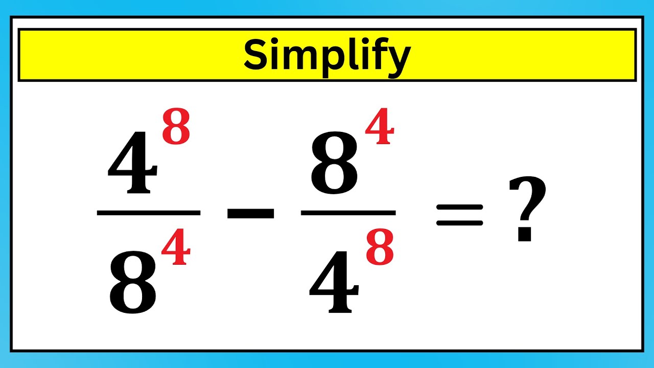 Nice Exponent Algebra Math Simplification Algebra How To Solve