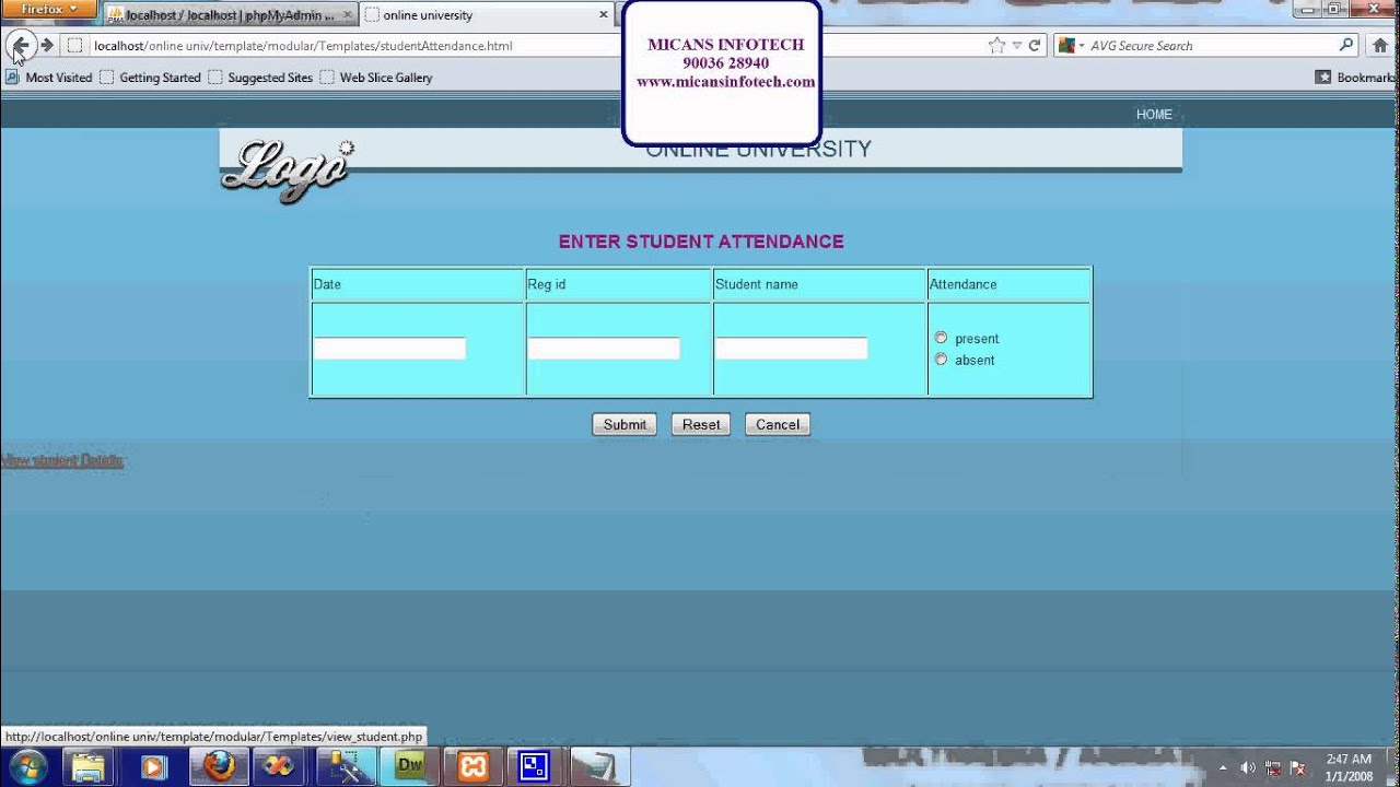 Online University E Learning Php Project Youtube