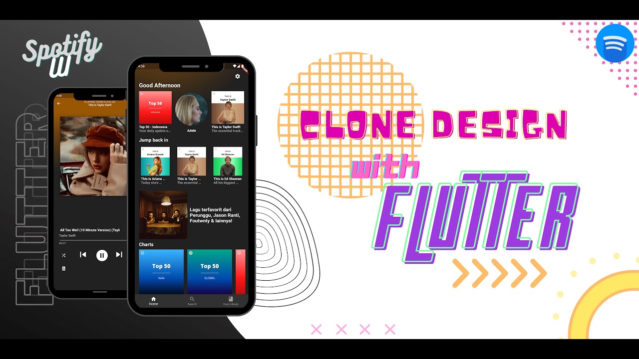 Clone Design With Flutter Spotify Ui Youtube