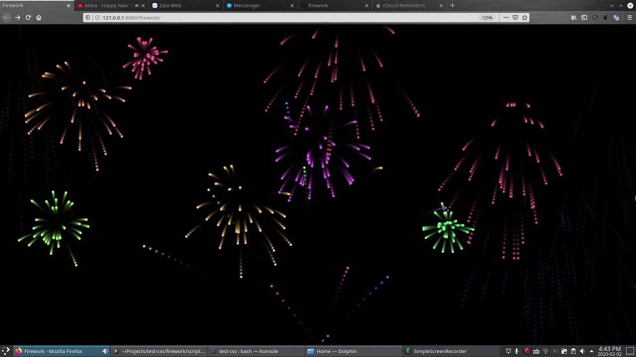 Firework Using Canvas And Javascript Youtube