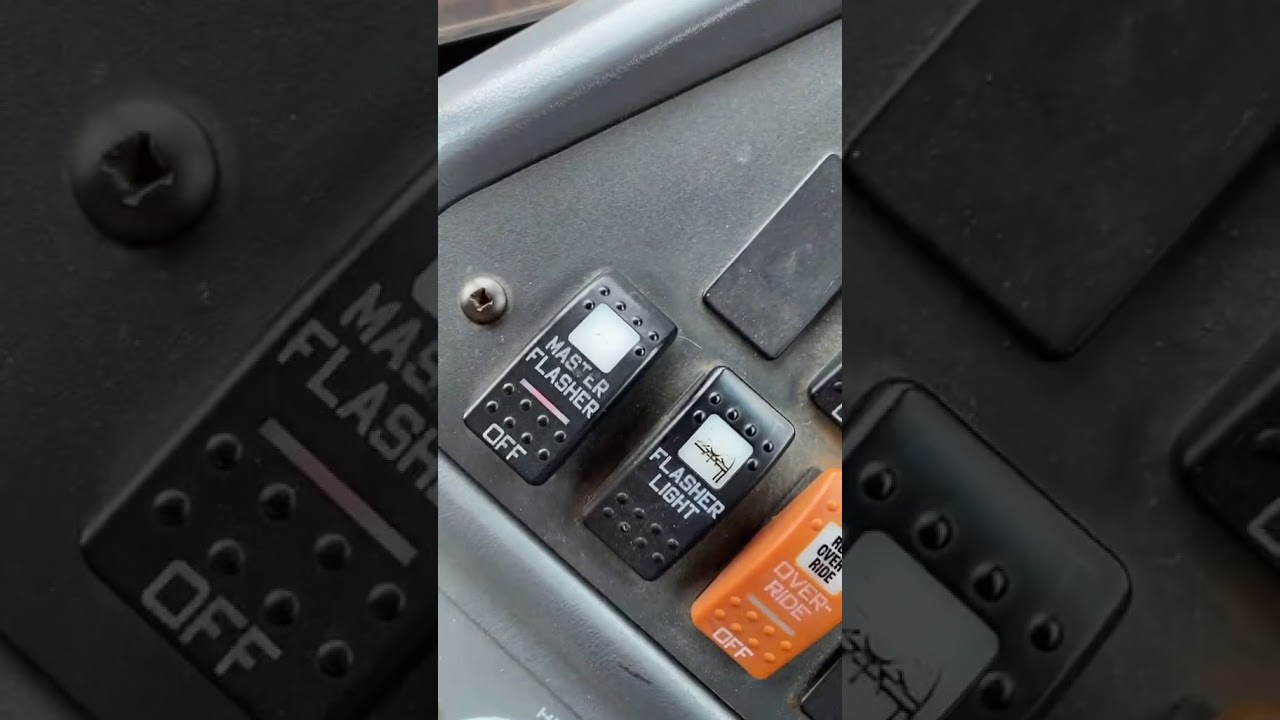 Pressing Every Switch On A School Bus Youtube