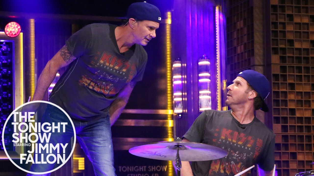 Will Ferrell And Chad Smith Drum Off Youtube