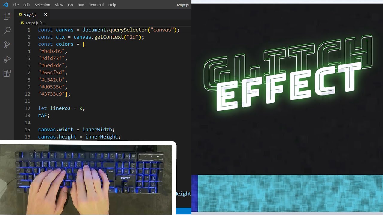 Creating Mesmerizing Glitch Effects With Html And Javascript Youtube