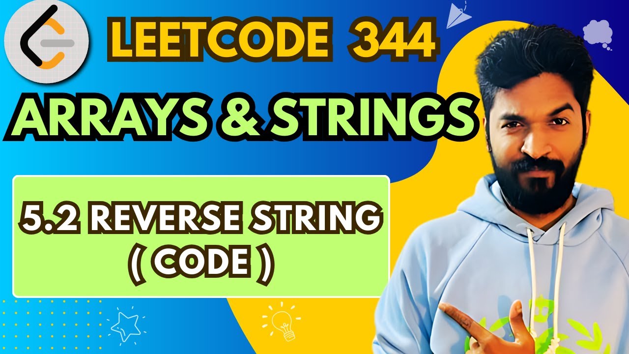 344 2 Reverse String Code 5 Array And String Playlist
