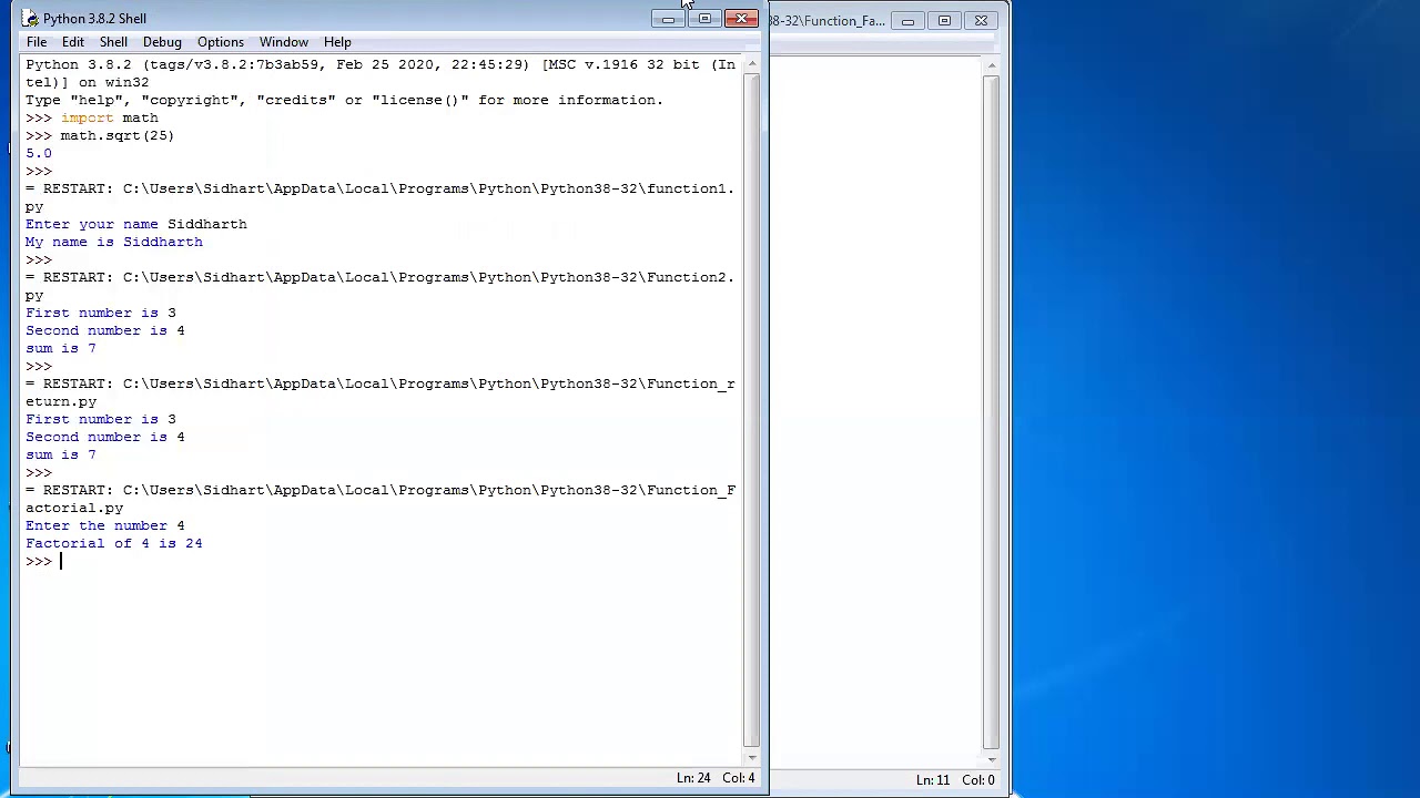 Python Function Youtube