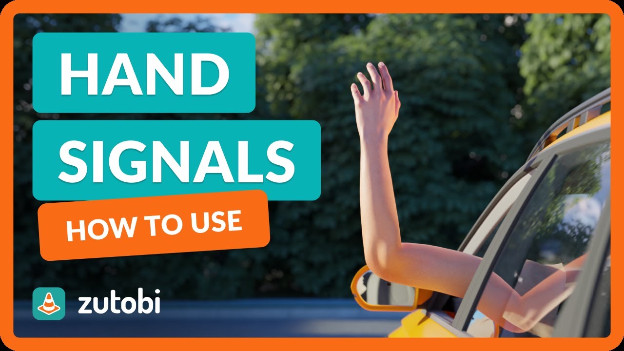 Hand Signals While Driving Car Mensng