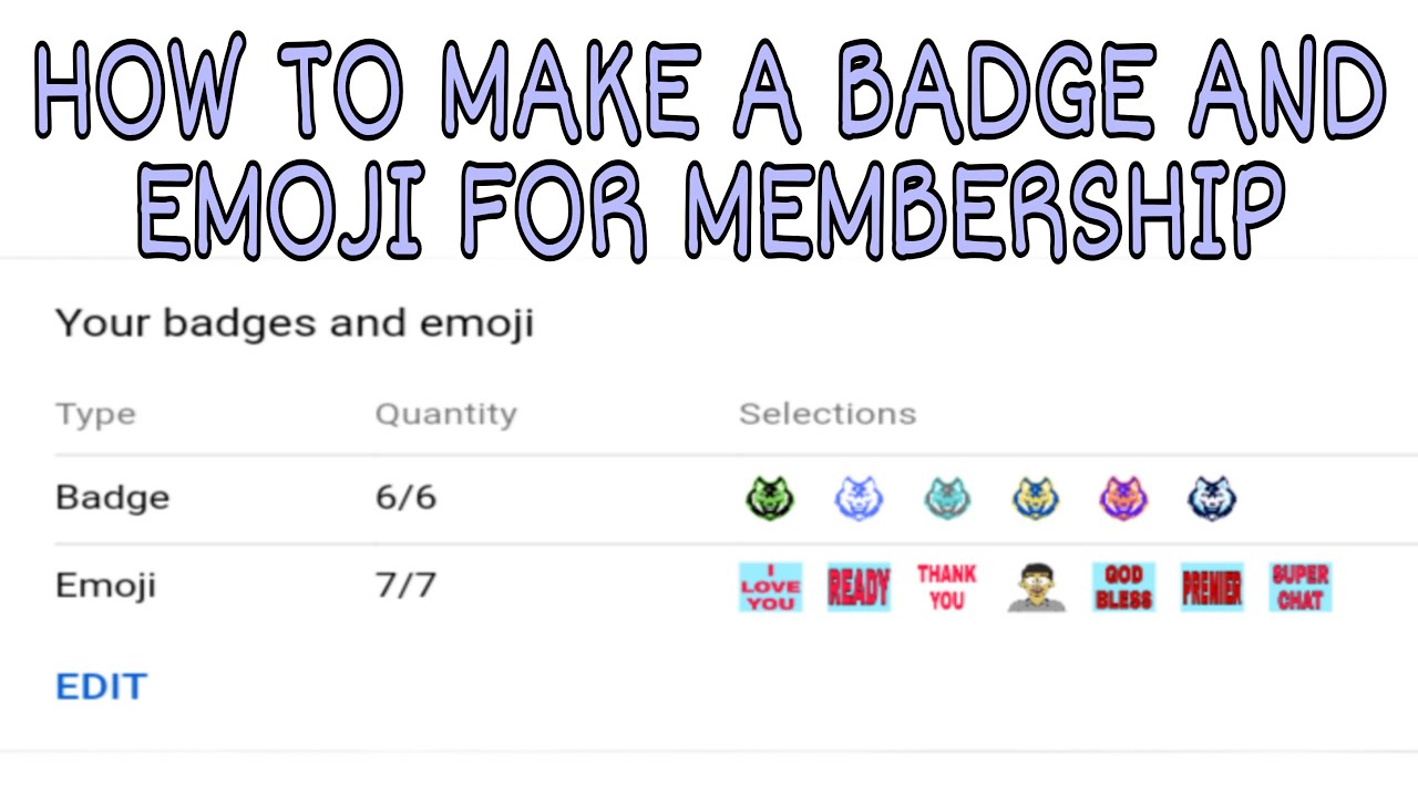 How To Make A Membership Badge And Emojis For Free Youtube