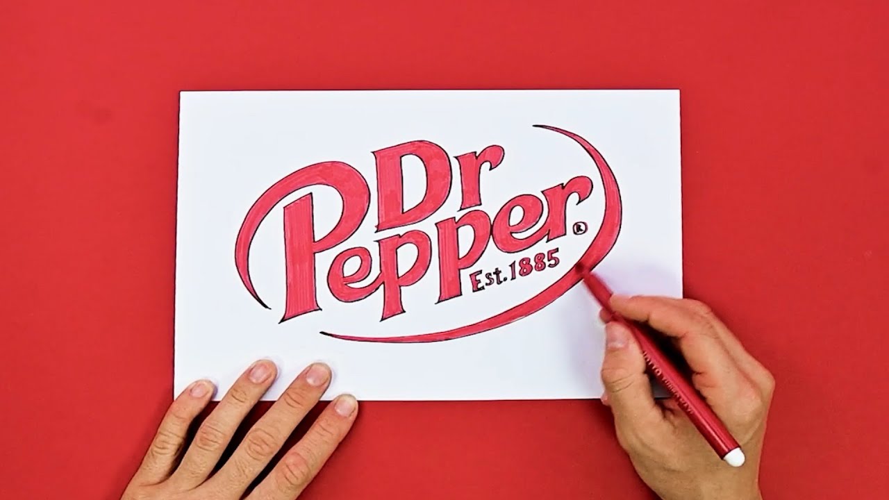 How To Draw Dr Pepper Logo Youtube