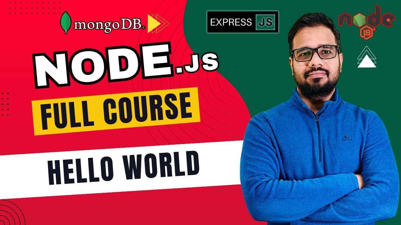 Nodejs Tutorial In Hindi 3 Your First Node App Hello World Youtube