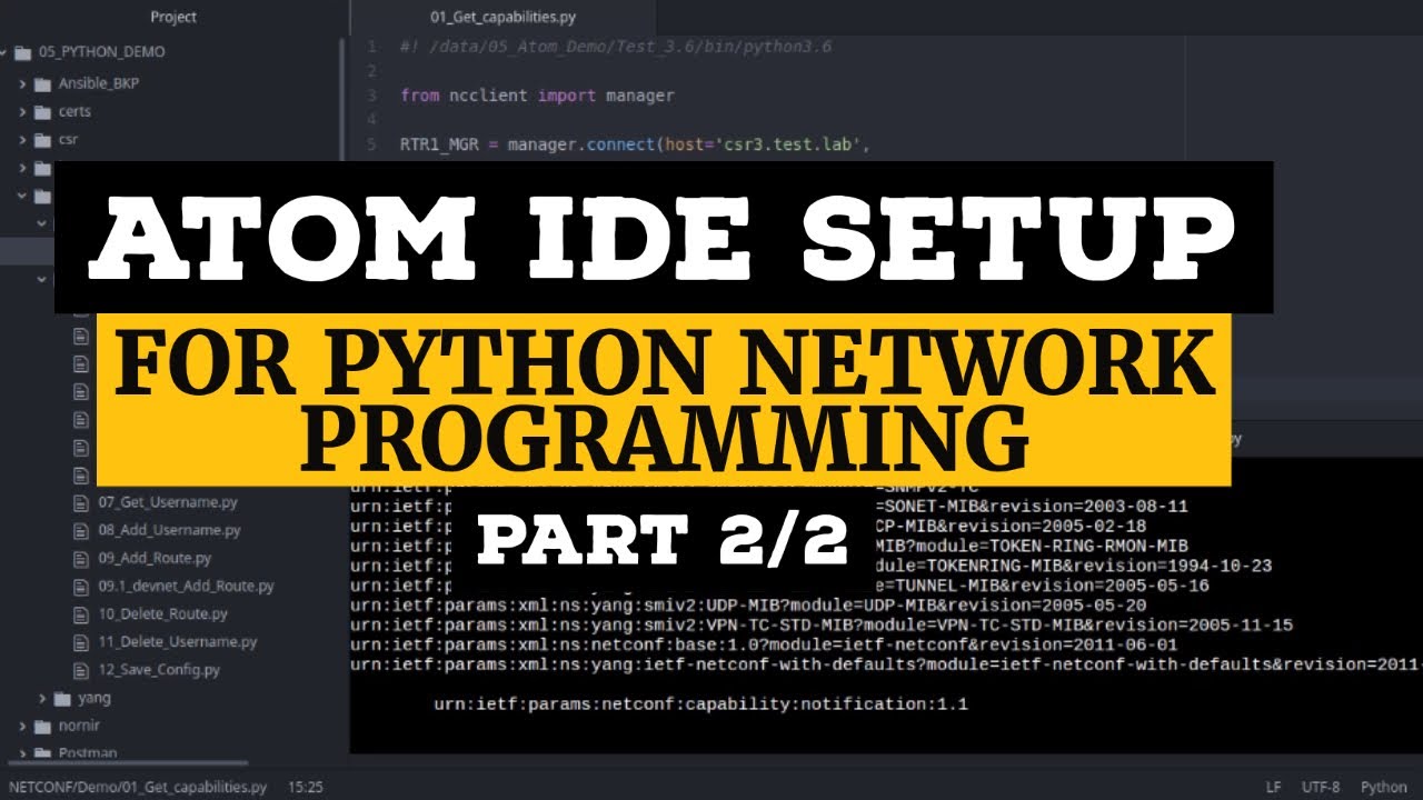 Atom Python Ide Setup Part 2 2 For Network Engineer S Python