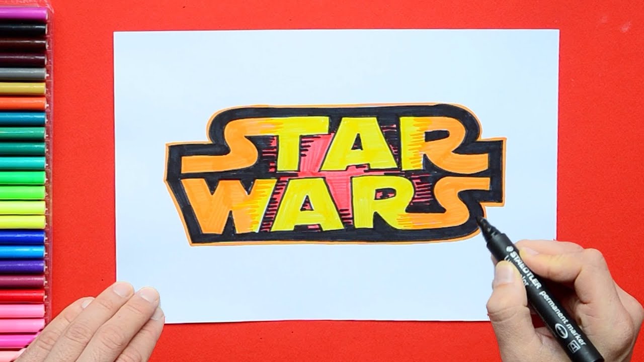 How To Draw Star Wars Logo Youtube