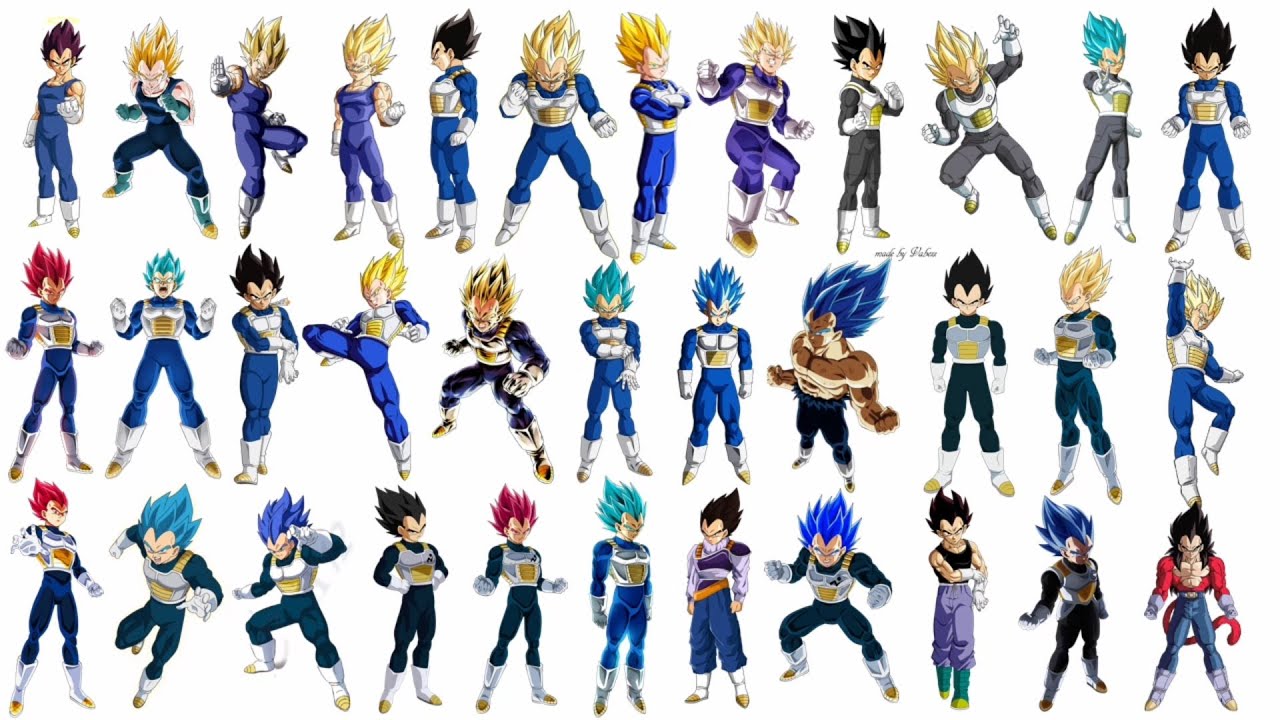 Dbz Evolusjon Vegeta