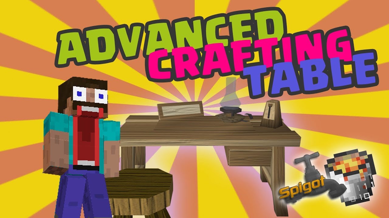 Minecraft Plugin Tutorial Advancedcraftingtable Youtube