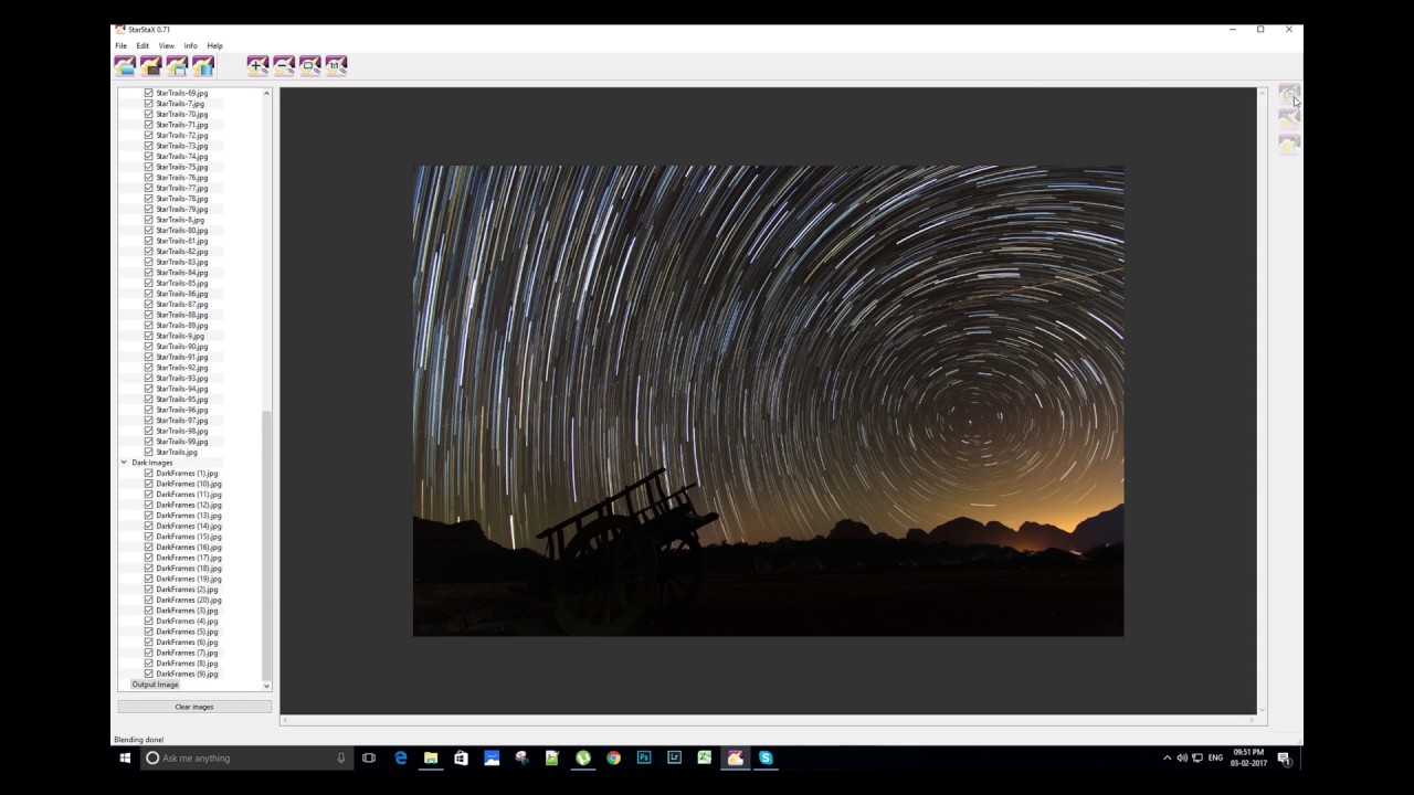 Post Processing Star Trails Starstax Youtube