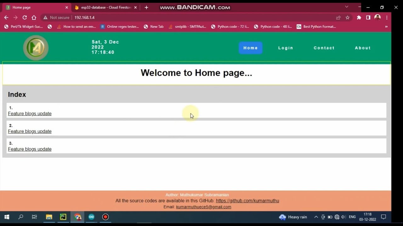 Esp32 Async Web Server With Website Youtube