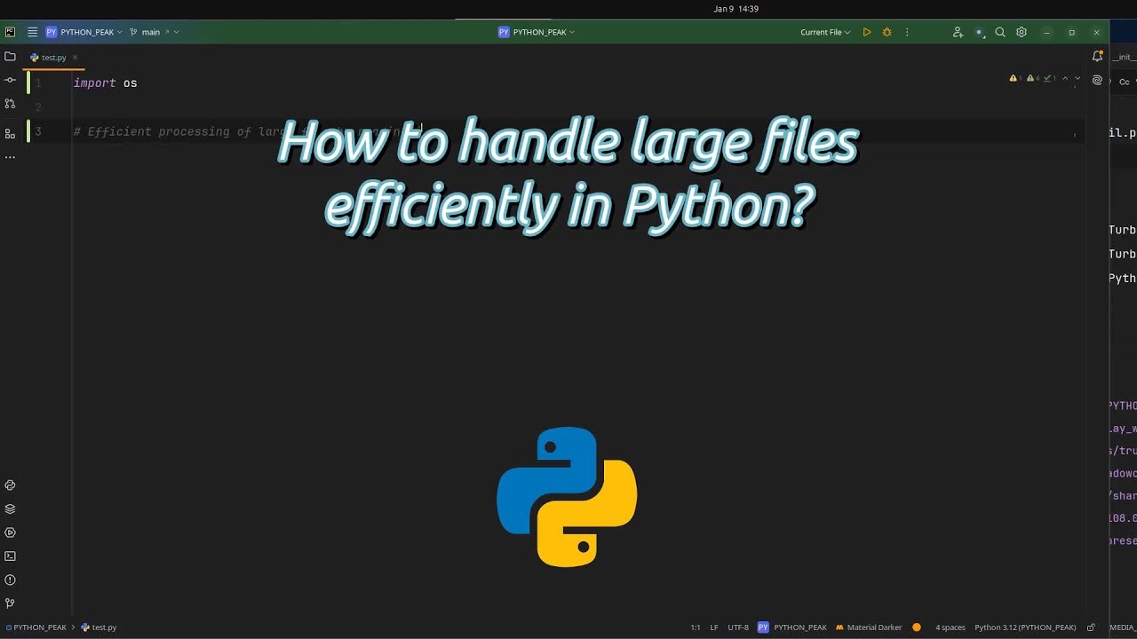 How To Handle Large Files Efficiently In Python Python Hack Efficient