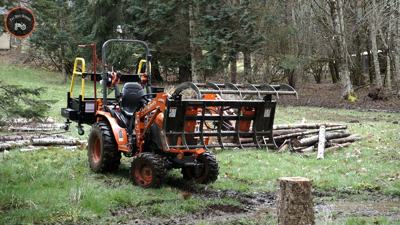 Grapple Tips For Logs Trails Hills Kubota B2601 Land Pride