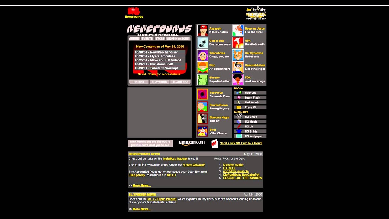 Newgrounds In Year 2000 Youtube
