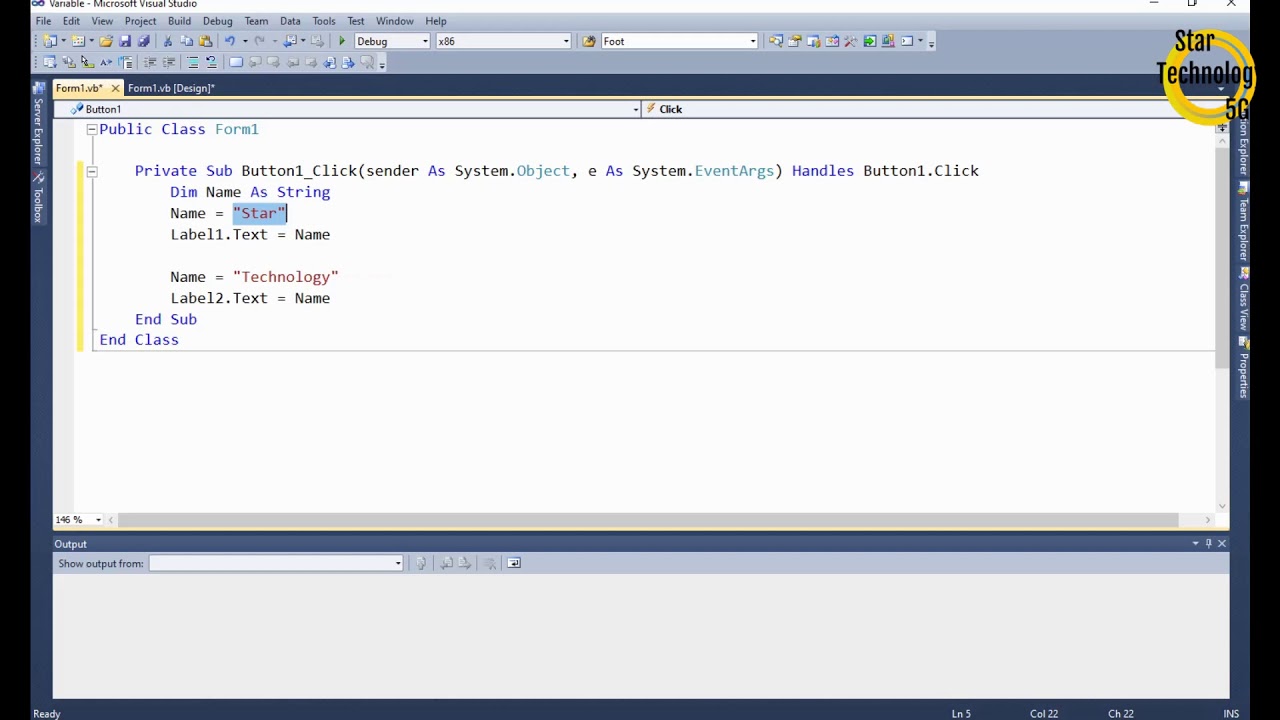 Visual Basic 16 Variable Youtube