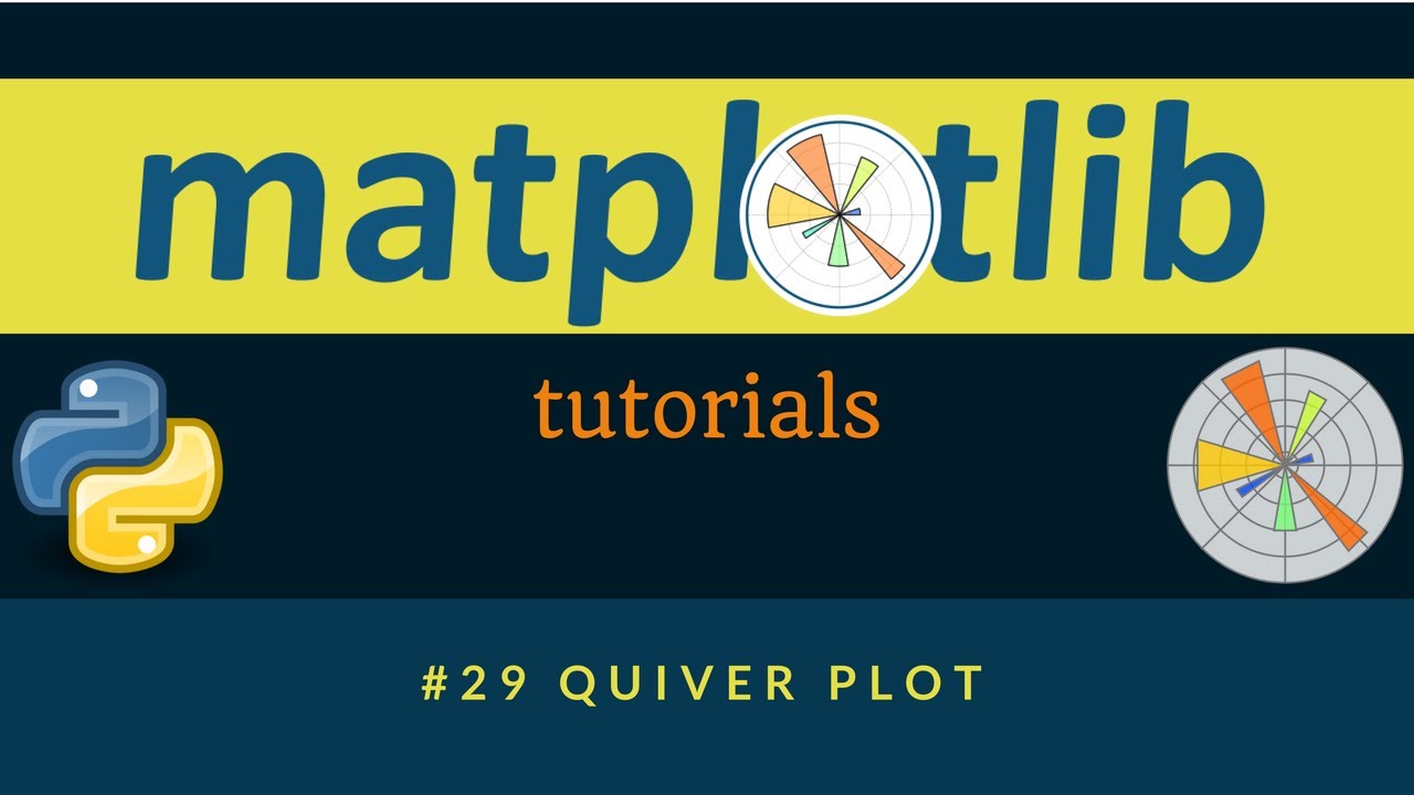 Matplotlib Plotting Tutorials 029 Quiver Plots Youtube