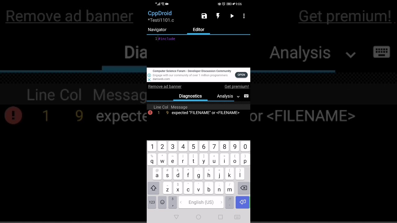 Cppdroid Comment Créer Mon Premier Programme C How To Create My