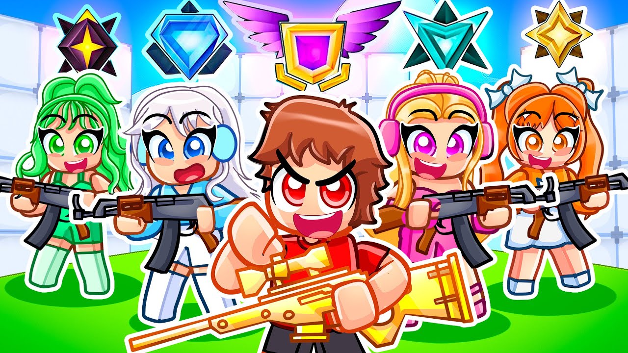 Techy Plays Roblox Rivals Ranked With My Crazy Fan Girls Youtube