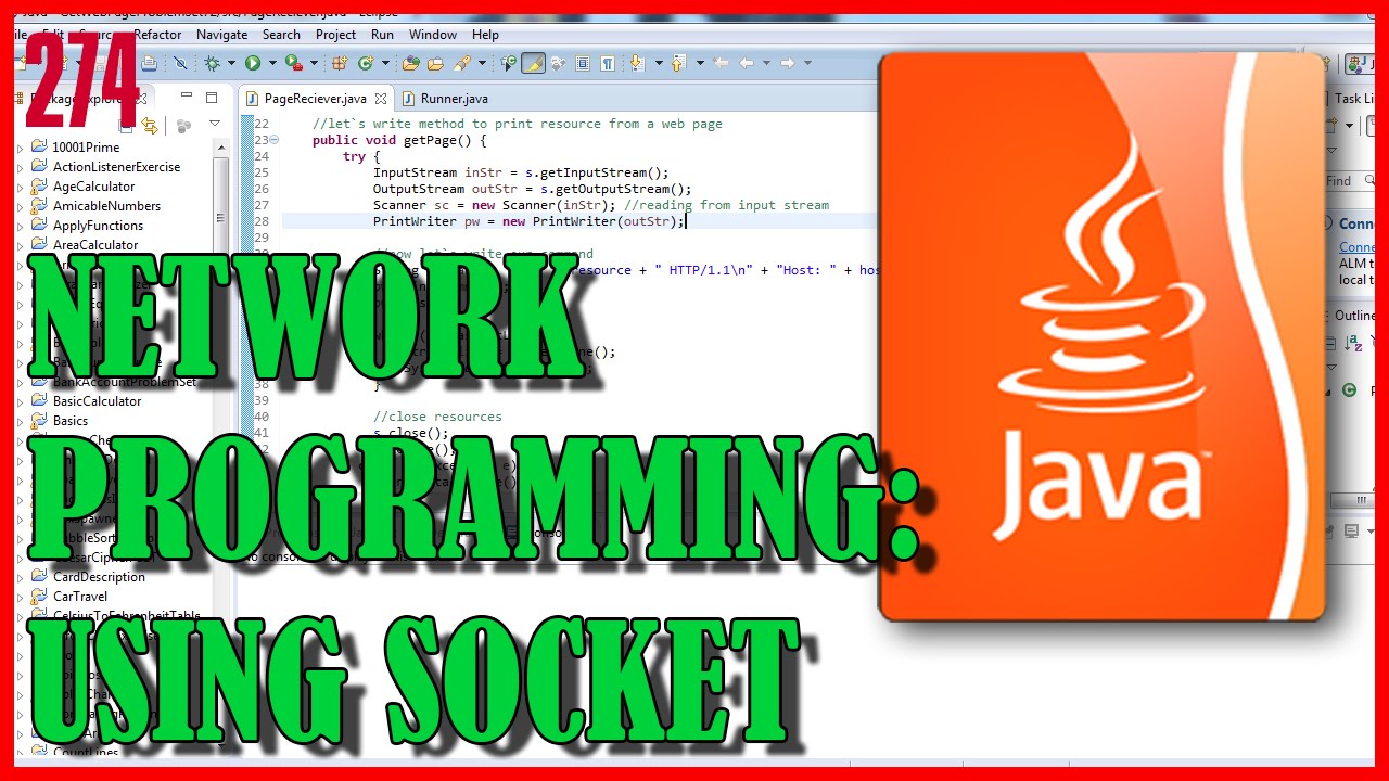 Java Network Programming Using Socket Example Youtube