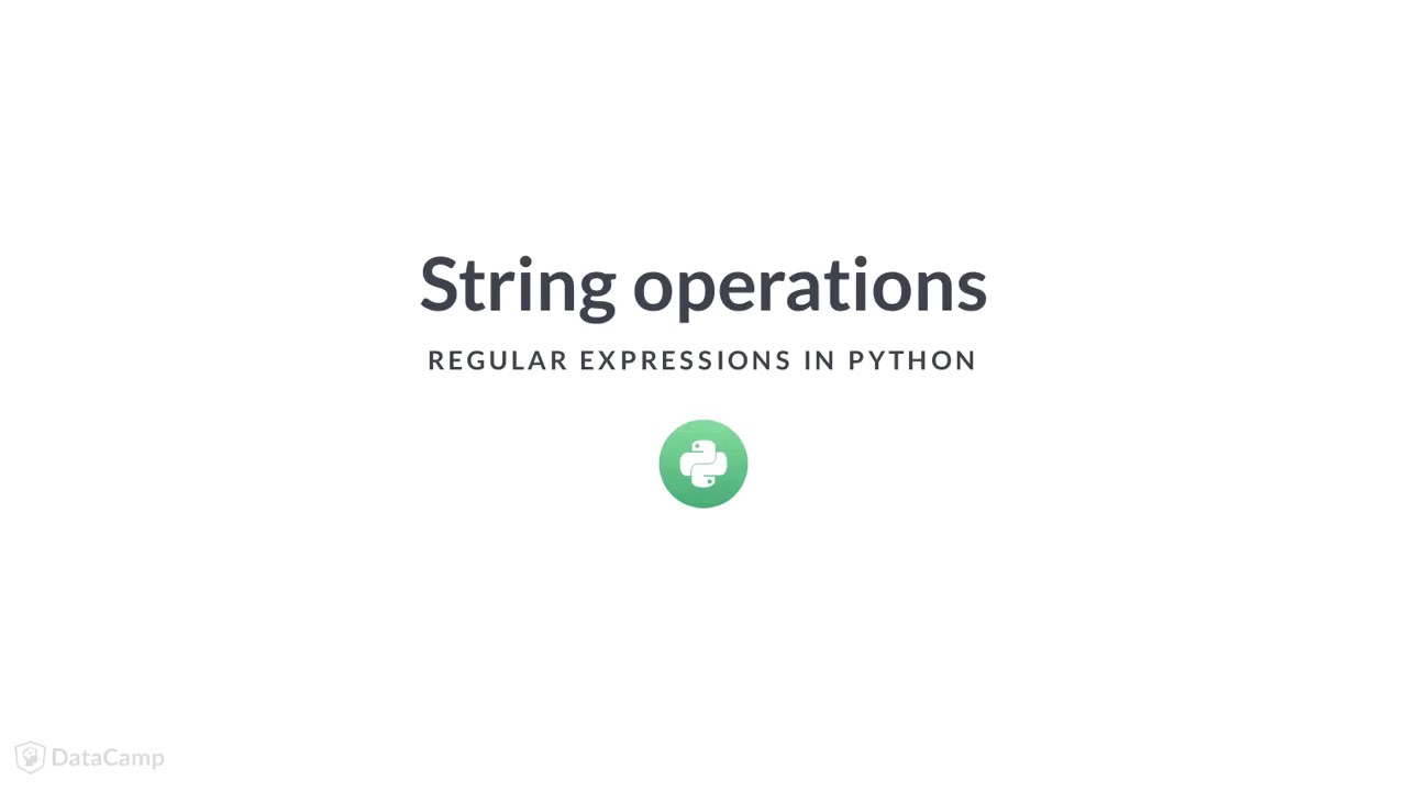 Python Tutorial String Operations Youtube