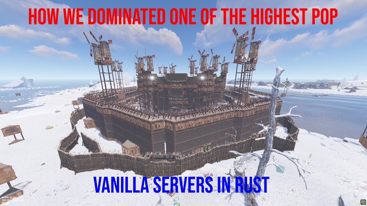 How We Dominated The Highest Pop Vanilla Server In Rust Movie Youtube