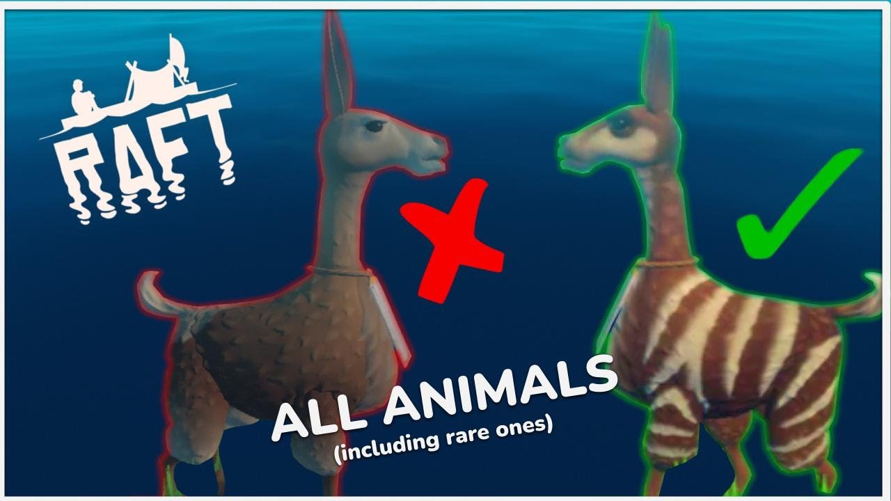 Every Animal And Variation In Raft Rare Animals Achievement Too