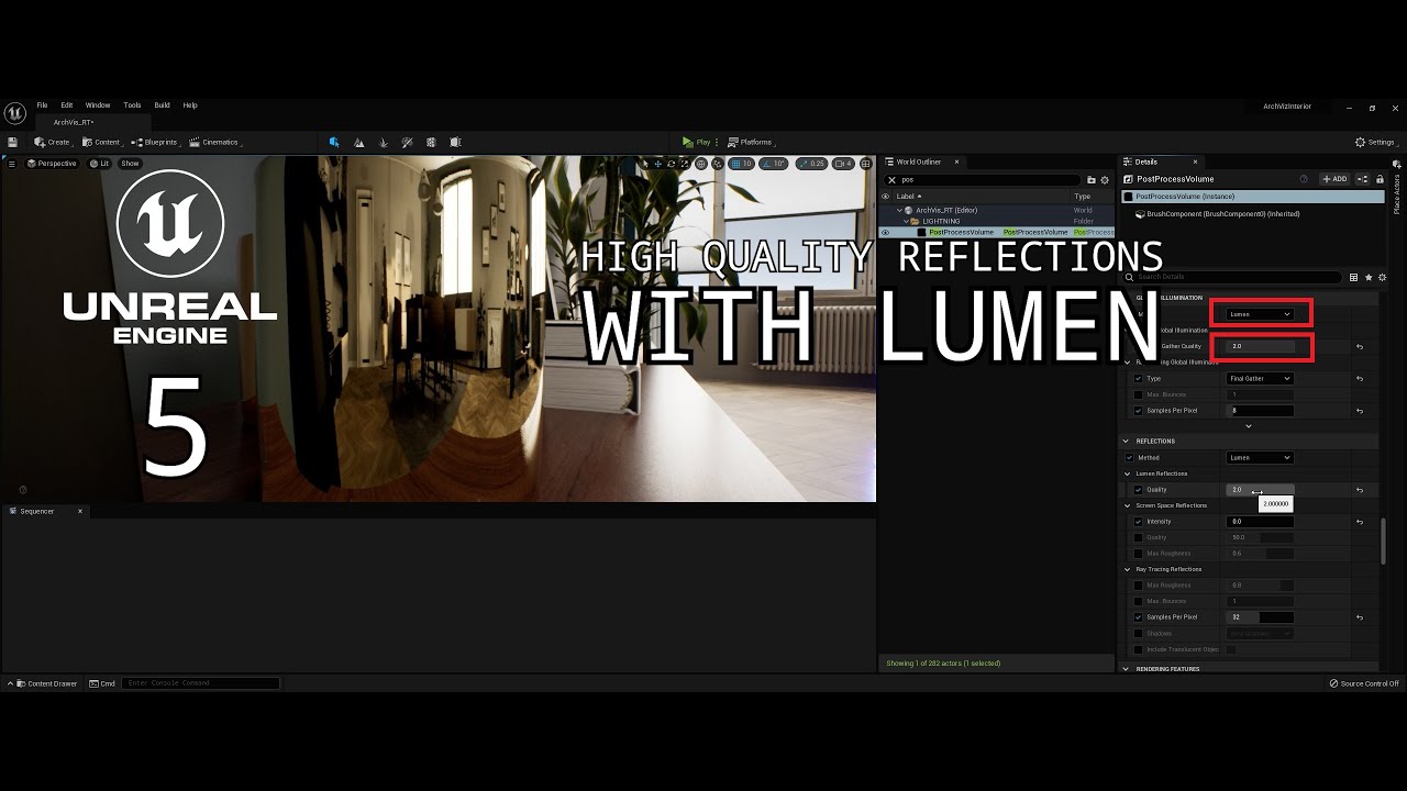 High Quality Reflections With Lumen In Unreal Engine 5 Youtube