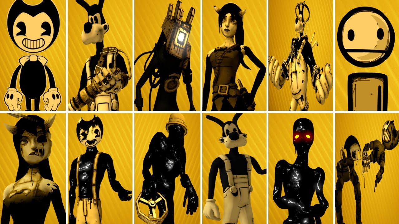 Bendy And The Ink Machine All Characters 1 2 3 4 Batim Chapter 4
