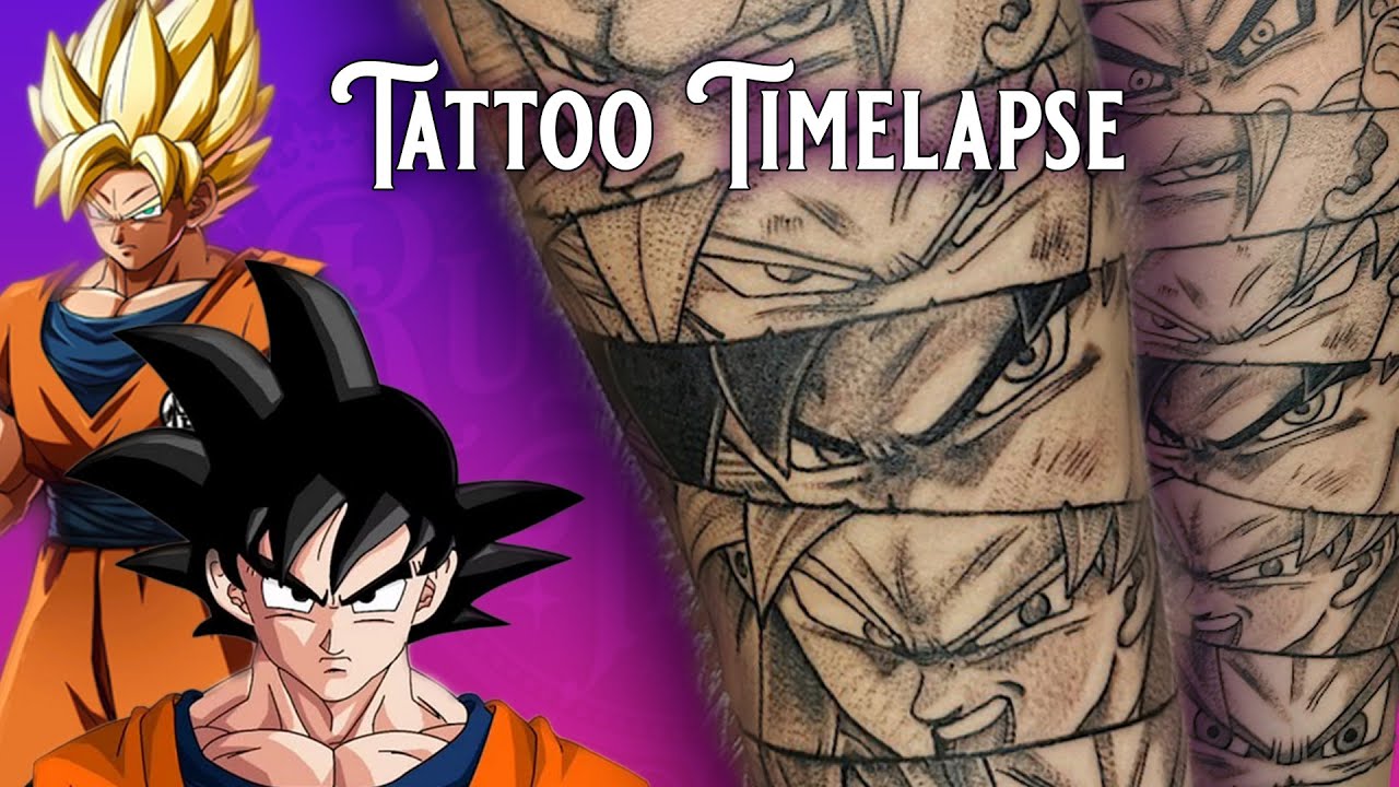 Goku Tattoo Time Lapse Dragon Ball Anime Youtube