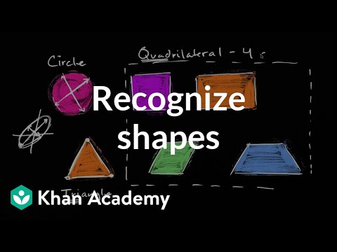 Recognizing Shapes Geometry Early Math Khan Academy Video