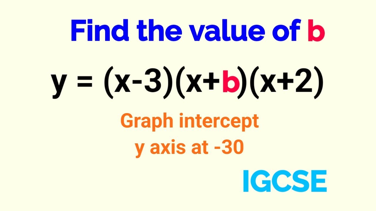 Graph Question 1 For Igcse Mathematics Youtube