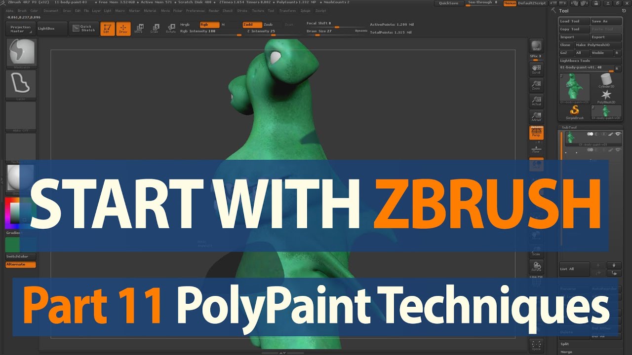Zbrush Polypaint Tutorial At Austin Smither Blog