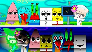 Incredibox Sprunki Bob Squarepants Normal Version Vs Horror Version