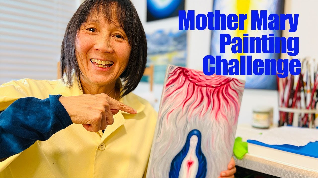Mother Mary Painting Challenge Youtube