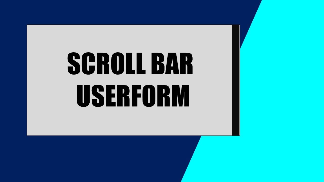 Excel Vba Userform Scrollbar At Alexandra Gabb Blog