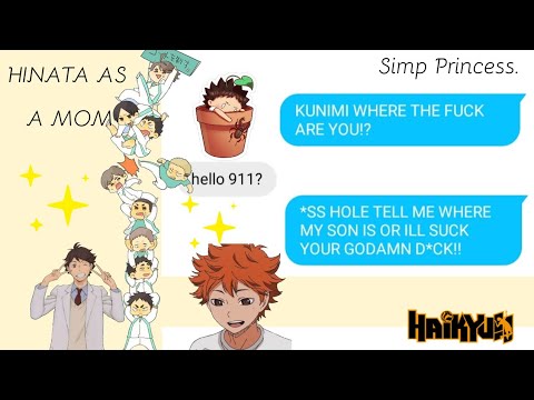 Hinata As A Mom Taking Care Of Aoba Johsai Haikyuu Text Haikyuu