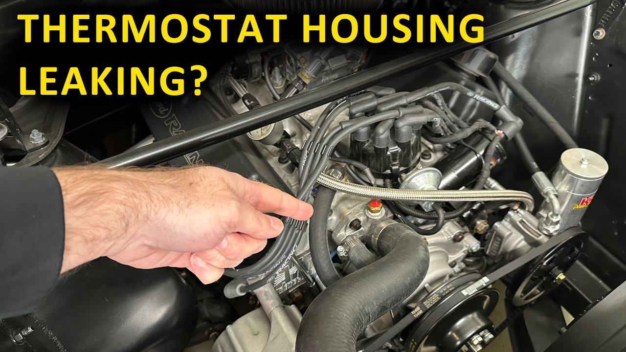 How To Replace The Thermostat Housing Gasket On Ford Youtube